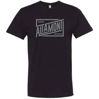 Altamont Black Slant Logo Tee | Altamont Beer Works
