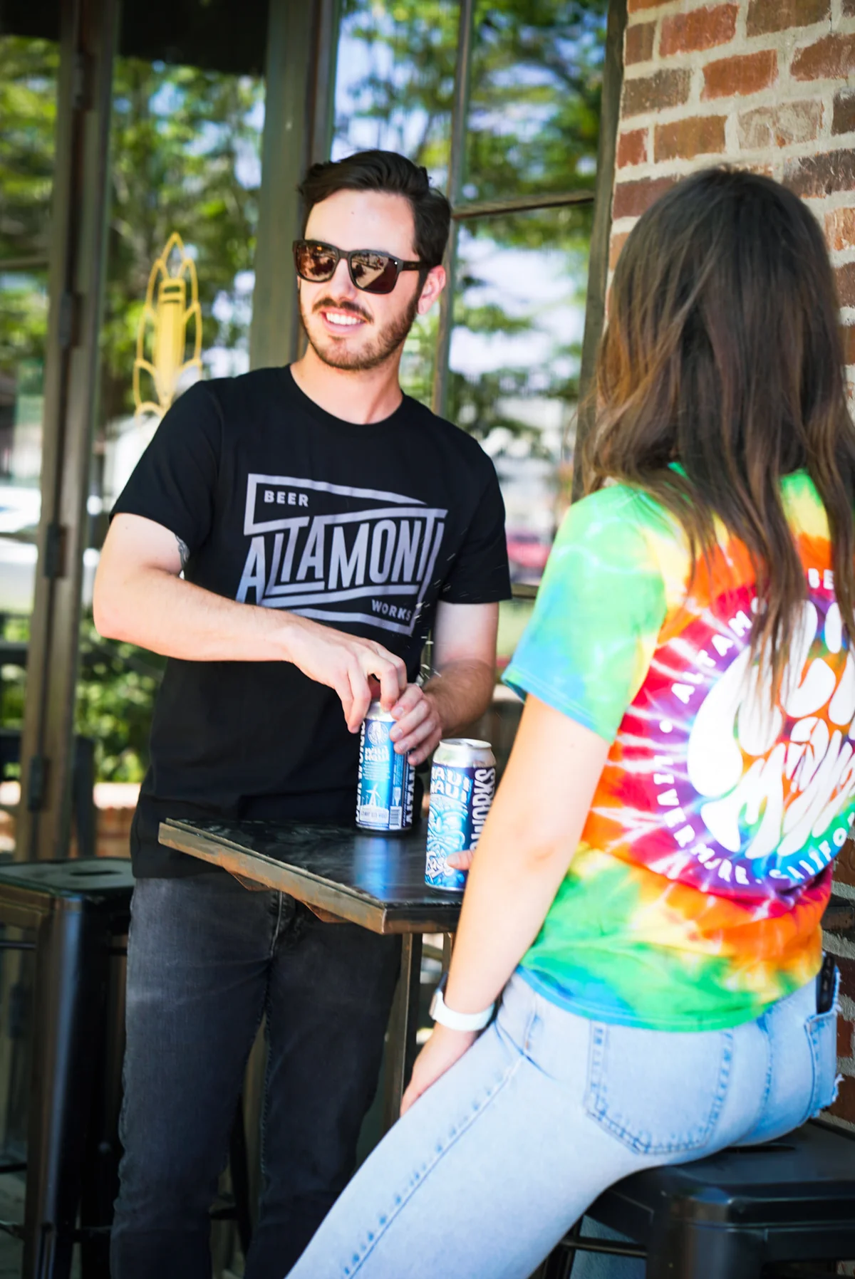 Altamont Black Slant Logo Tee | Altamont Beer Works