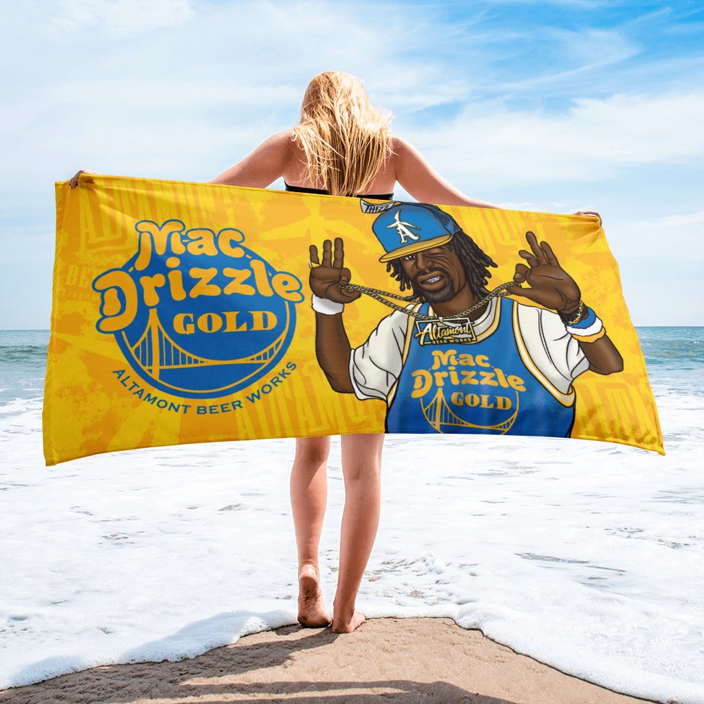 Mac Drizzle Gold Towel (Shipping Only) | Altamont Beer Works Mac Drizzle Gold Towel (Shipping Only) | Altamont Beer Works